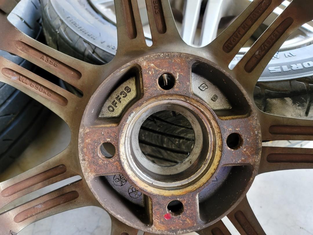 Japan sport rim bridgestone beo s03 15 inch pcd 4x100 off 38 6.5jj jazz ...