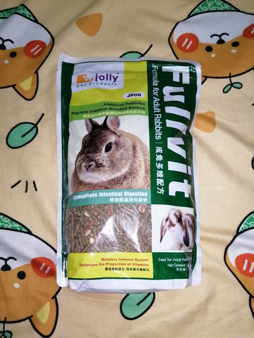 Jolly Fullvit Rabbit Pellets Adult 1kg, Pet Supplies, Pet Food on Carousell