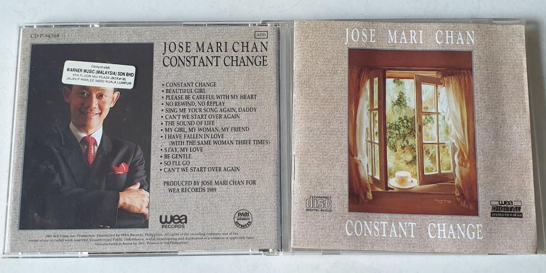 Jose Mari Chan ~ Constant Change ( Manufactured In Korea by SKC ) CD ...