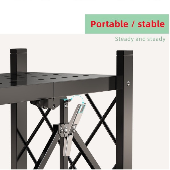 Kitchen storage rack floor steel frame 3 / 4 / 5 floor free ...