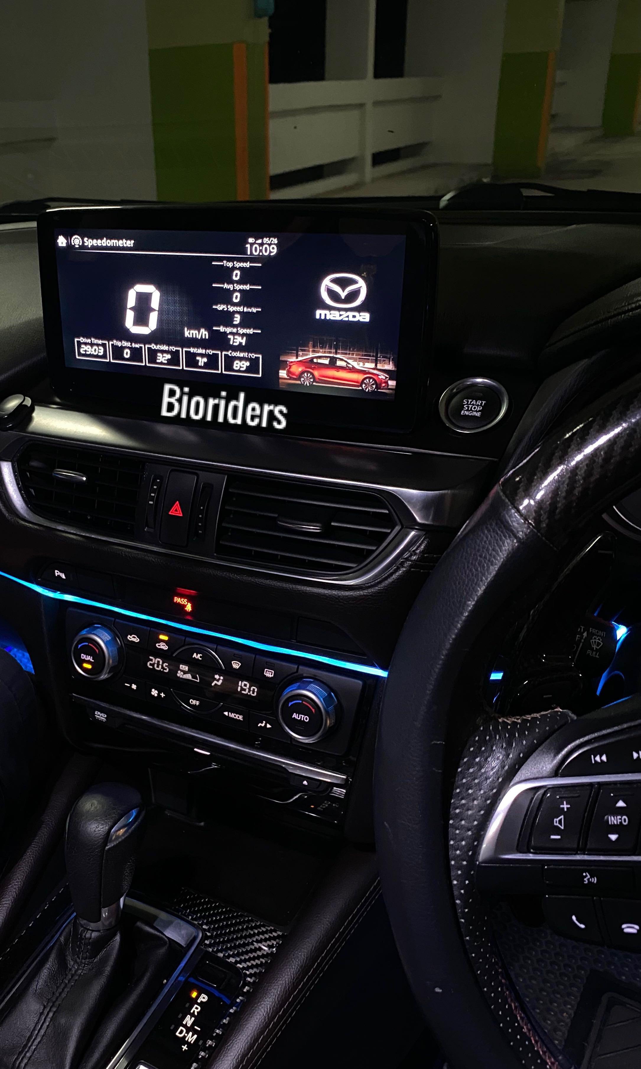 Mazda Android player 10 4G SIM card player radio stereo audio GPS 10.25 ...