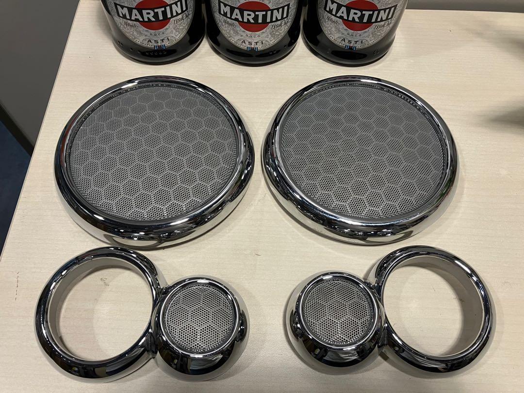 Mini Cooper R50 R52 R53 Chrome Speakers Grille Set, 汽車配件, 電子配件 - Carousell