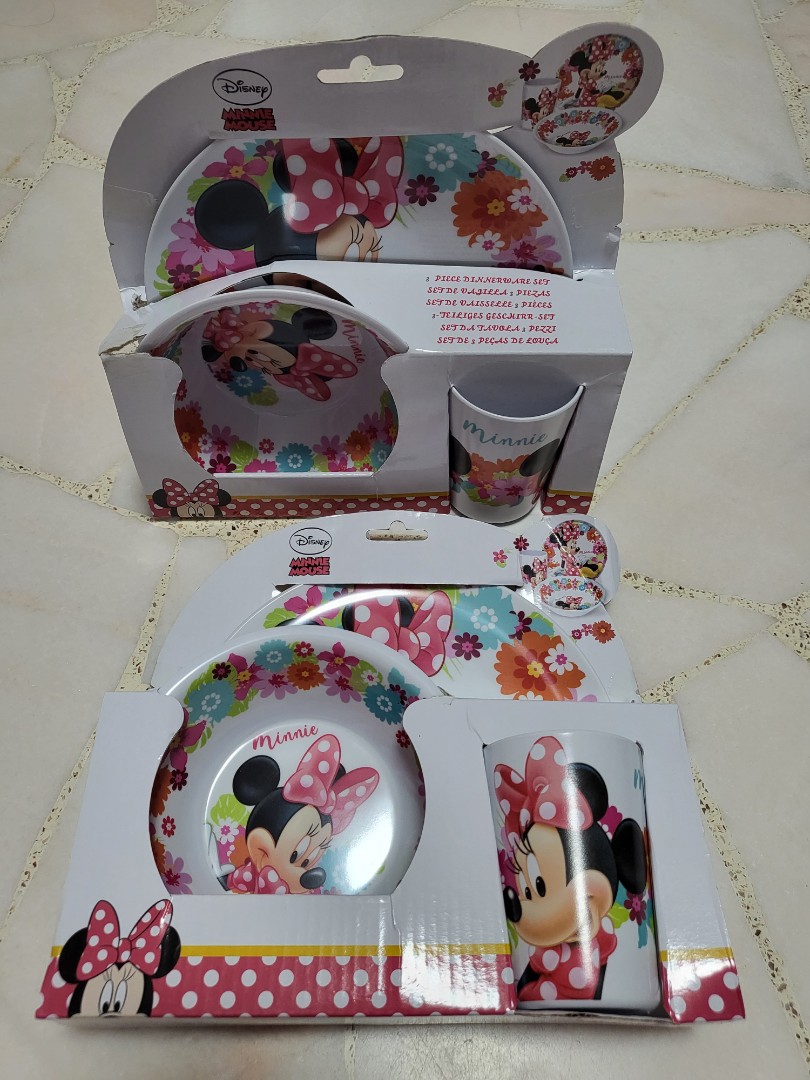 Minnie Mouse 3pc Dinnerware Set x 2 at $5, Babies & Kids, Nursing ...
