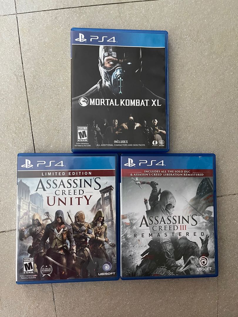 Mortal kombat, assassins creed, Video Gaming, Video Games, PlayStation ...