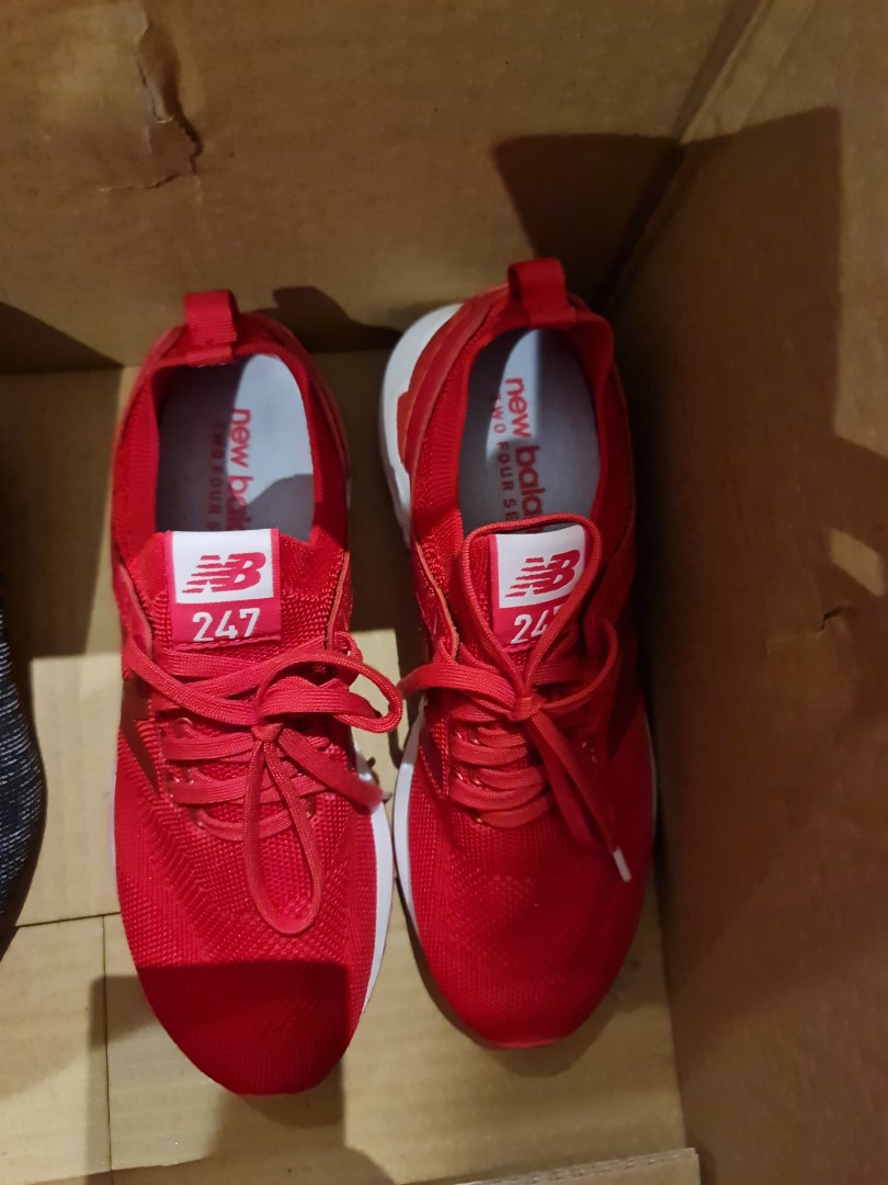 New Balance red running shoes, Women's Fashion, Footwear, Sneakers on ...