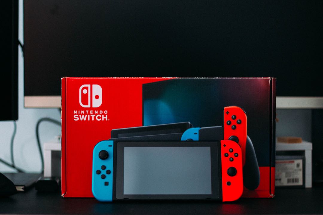 Nintendo Switch Console, Extended Battery Life, Red/Blue (Gen2), Video ...