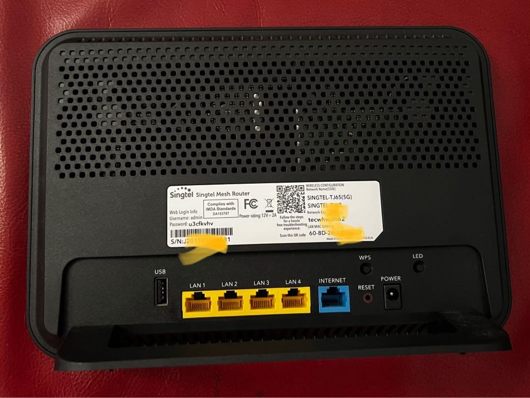 Nokia Router Model: G-240G-E & SingTel Mesh Router, Computers & Tech ...