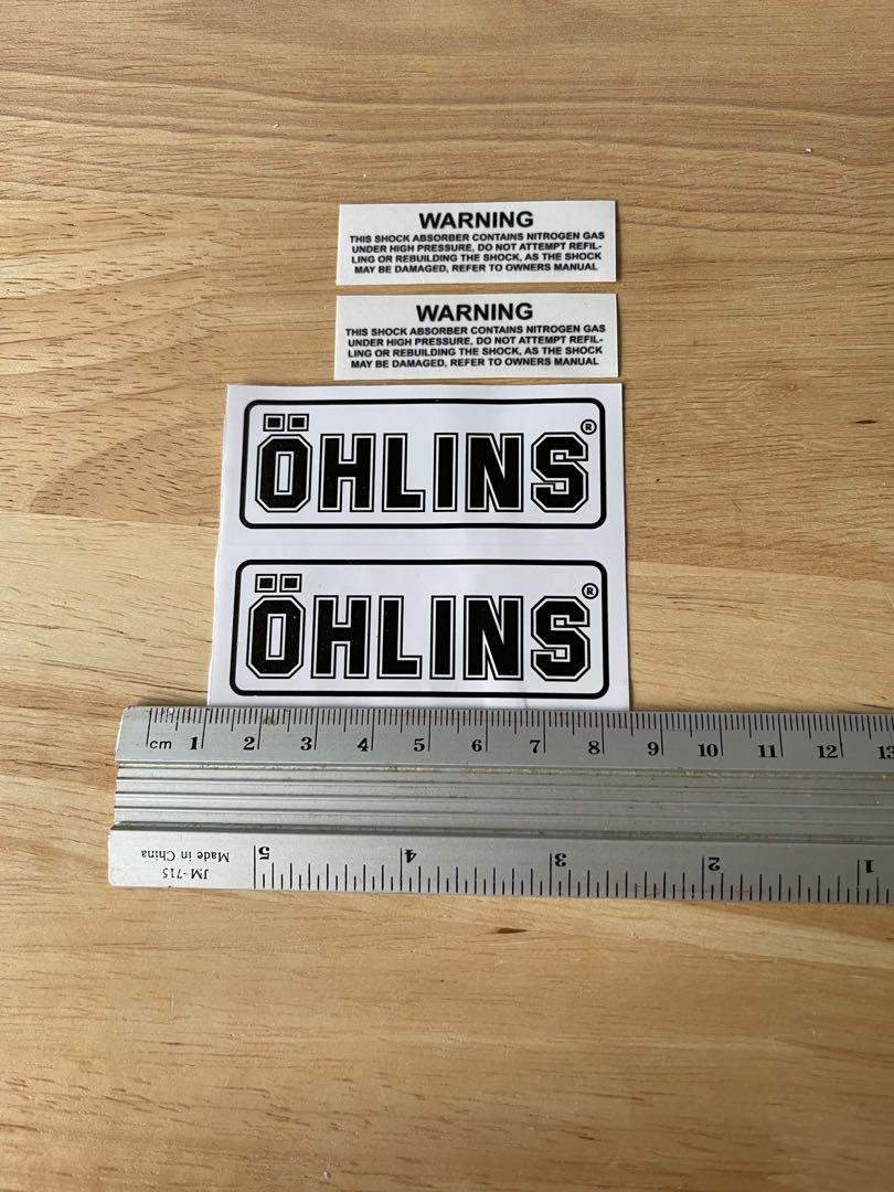 Ohlins sticker, Motorcycles, Motorcycle Accessories on Carousell