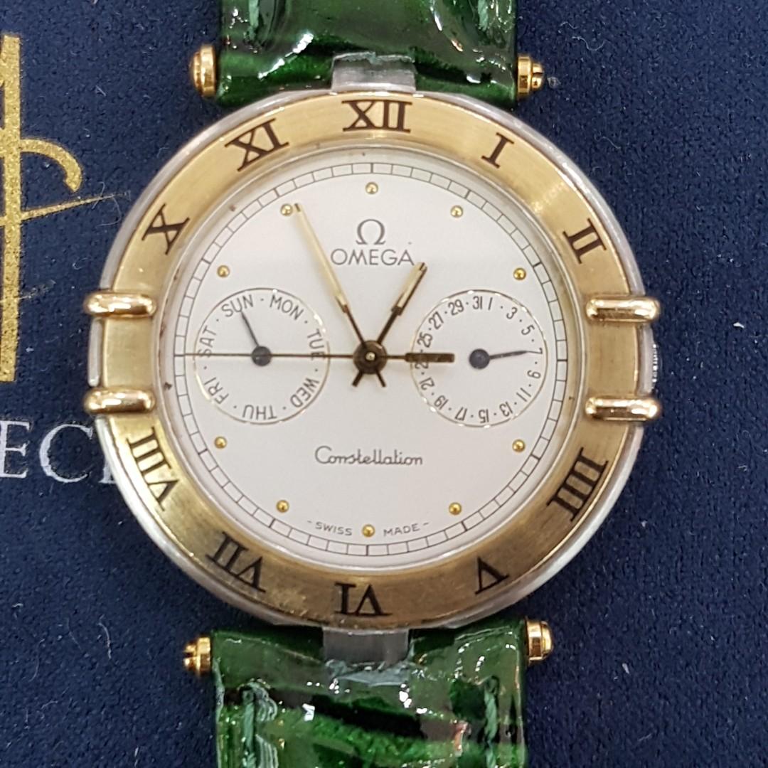 Omega Constellation Quartz 18k Gold Vintage Watch Ref 196.1070, Luxury ...