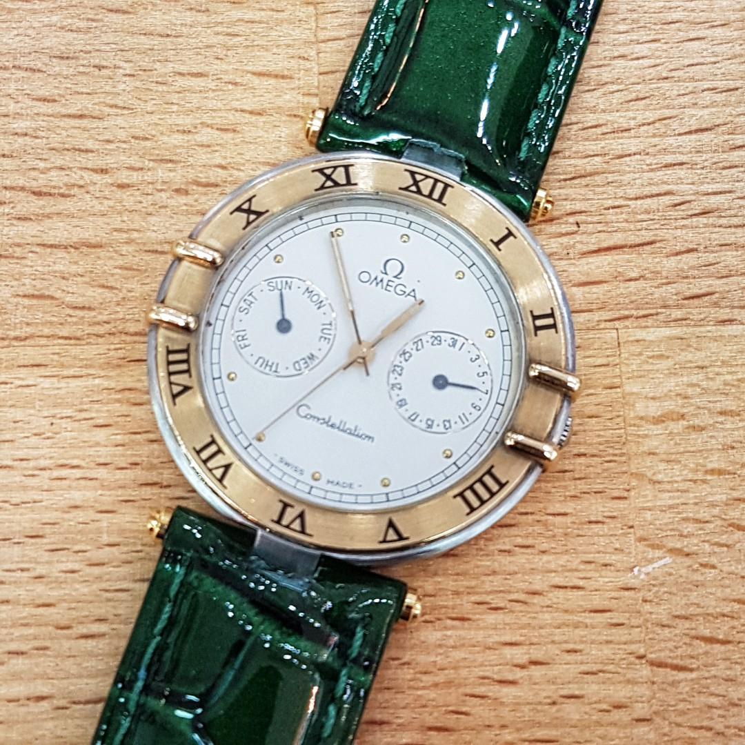 Omega Constellation Quartz 18k Gold Vintage Watch Ref 196.1070, Luxury ...