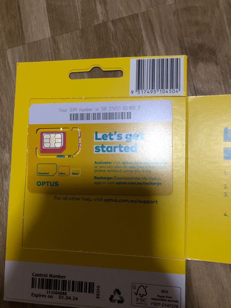 Optus SIM card, Mobile Phones & Gadgets, Mobile & Gadget Accessories ...
