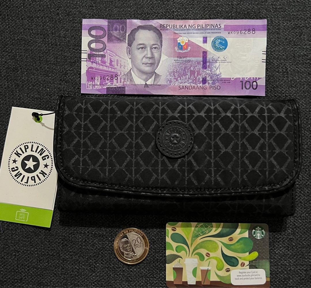 Original Kipling Moneyland Wallet (Signature Embossed), Women's Fashion ...