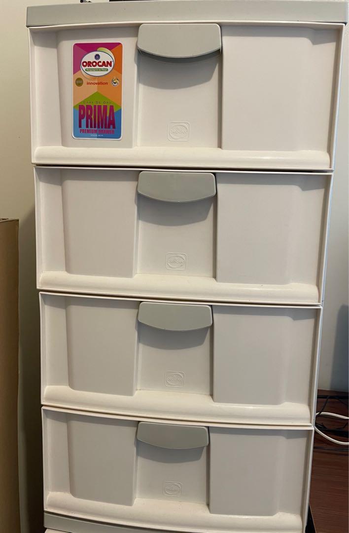 Orocan Premium 4 Plastic Drawers, Furniture & Home Living, Furniture ...