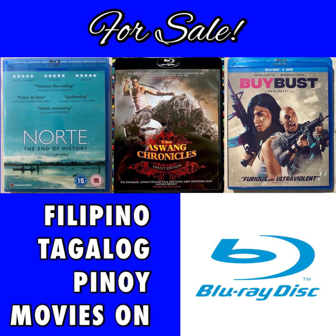 Original Pinoy/ Tagalog/ Filipino Movies On Blu-ray (Norte, Tiktik ...