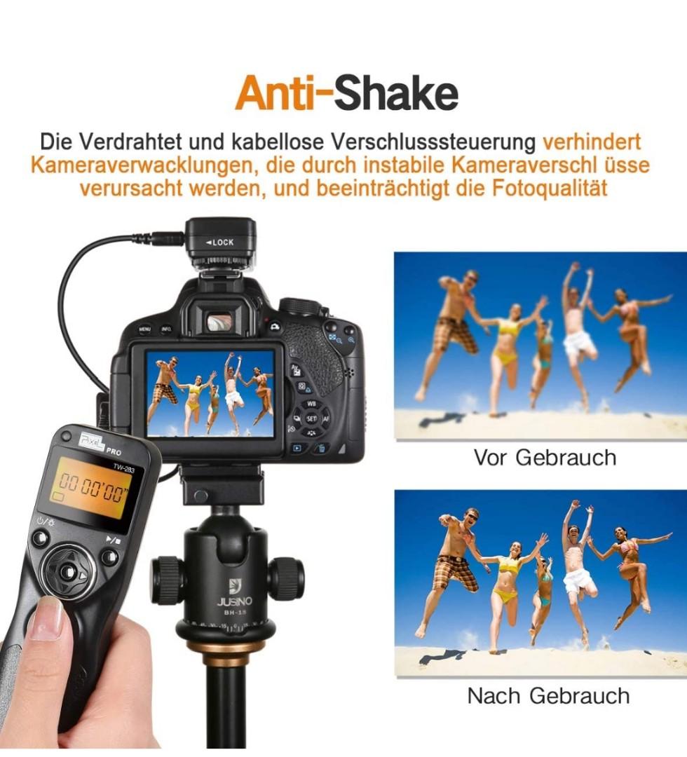 Pixel TW-283 wireless remote shutter release, with self-timer ...