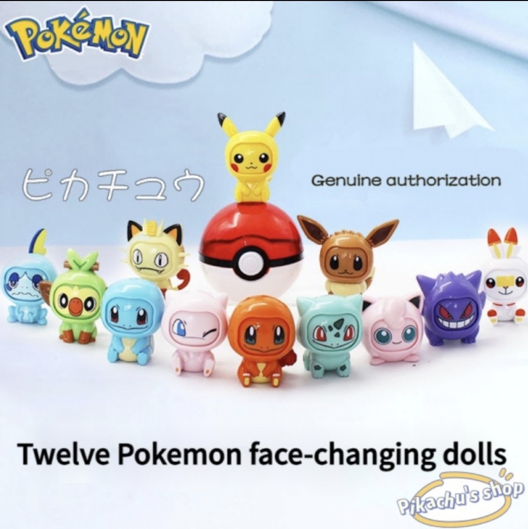 Pokemon face changing toy / odoroki pokemon / cute pokemon / pokemon ...