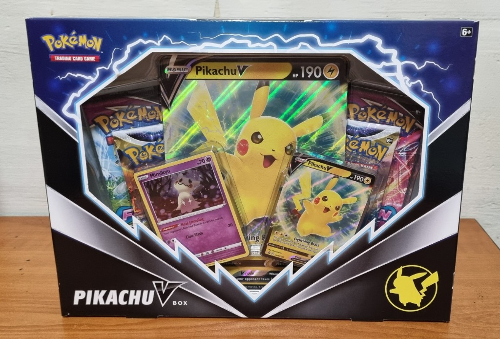 Pokemon Pikachu V box (Cheapest), Hobbies & Toys, Toys & Games on Carousell