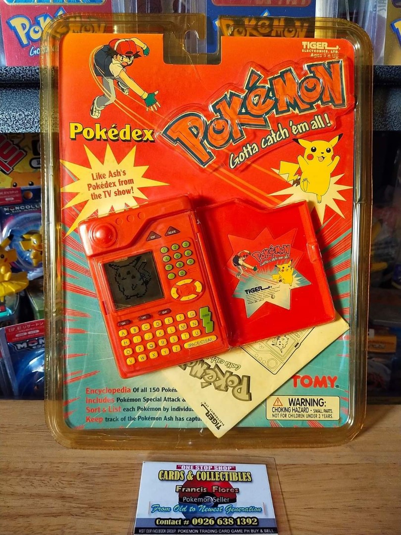 Pokemon VINTAGE Collectible - POKEDEX (TOMY TIGER) WORKING & COMPLETE ...
