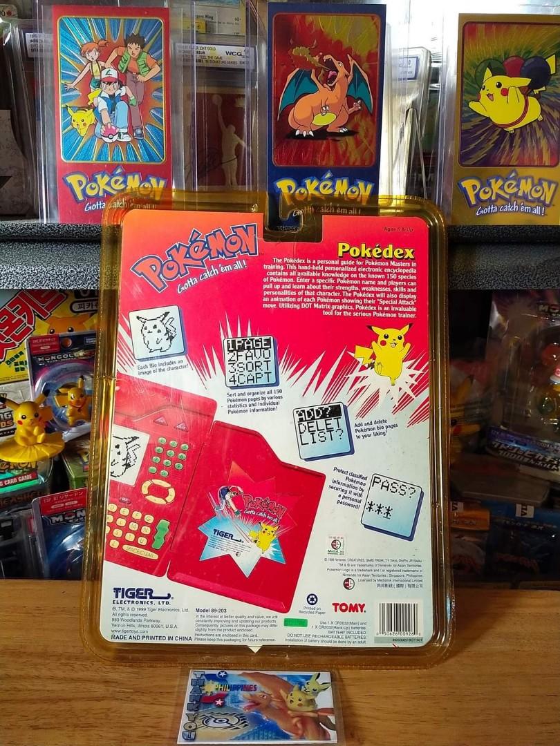 Pokemon VINTAGE Collectible - POKEDEX (TOMY TIGER) WORKING & COMPLETE ...