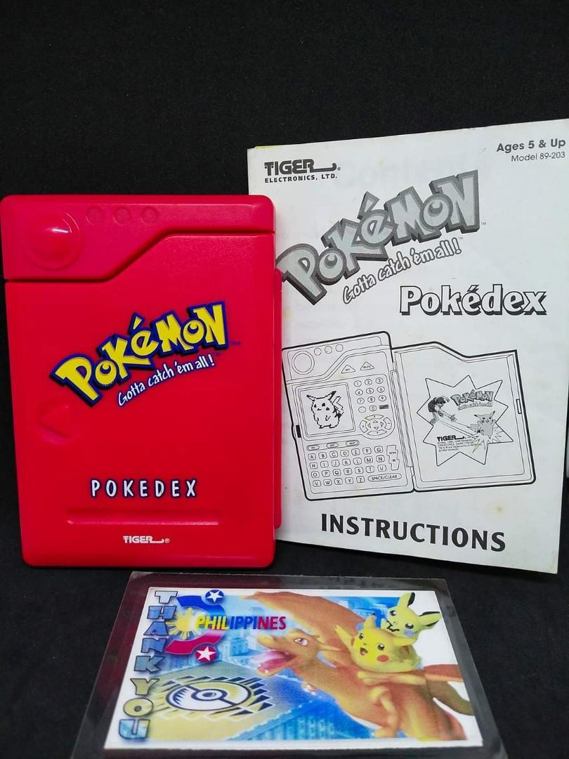 Pokemon VINTAGE Collectible - POKEDEX (TOMY TIGER) WORKING & COMPLETE ...