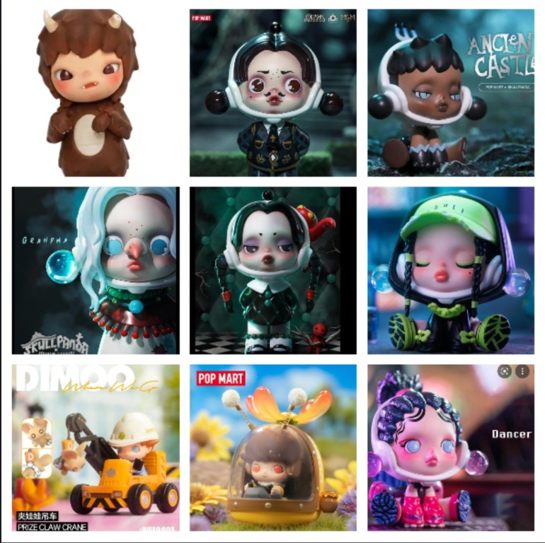 Pop Mart Skullpanda Dimoo Hirono Popmart Skull Panda, Hobbies & Toys ...