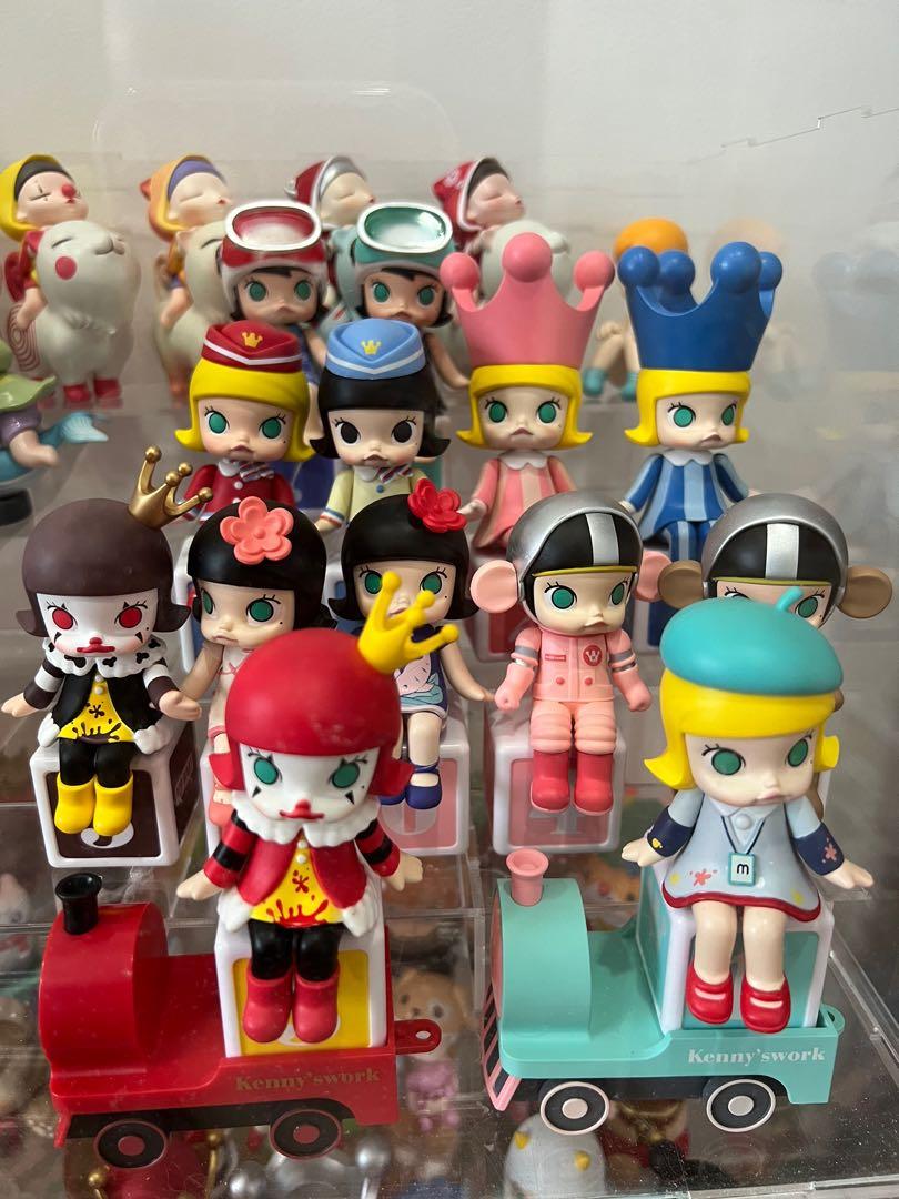 Popmart Molly Happy Train series full set with secret painter and 2 ...