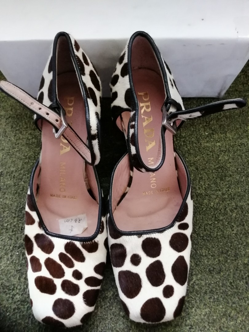 Prada Animal Print Shoes sz 5, Women's Fashion, Footwear, Heels on ...