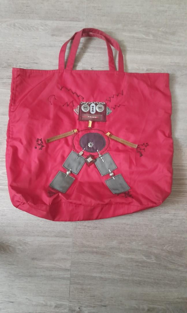 Prada Robot Tote Bag, Luxury, Bags & Wallets on Carousell