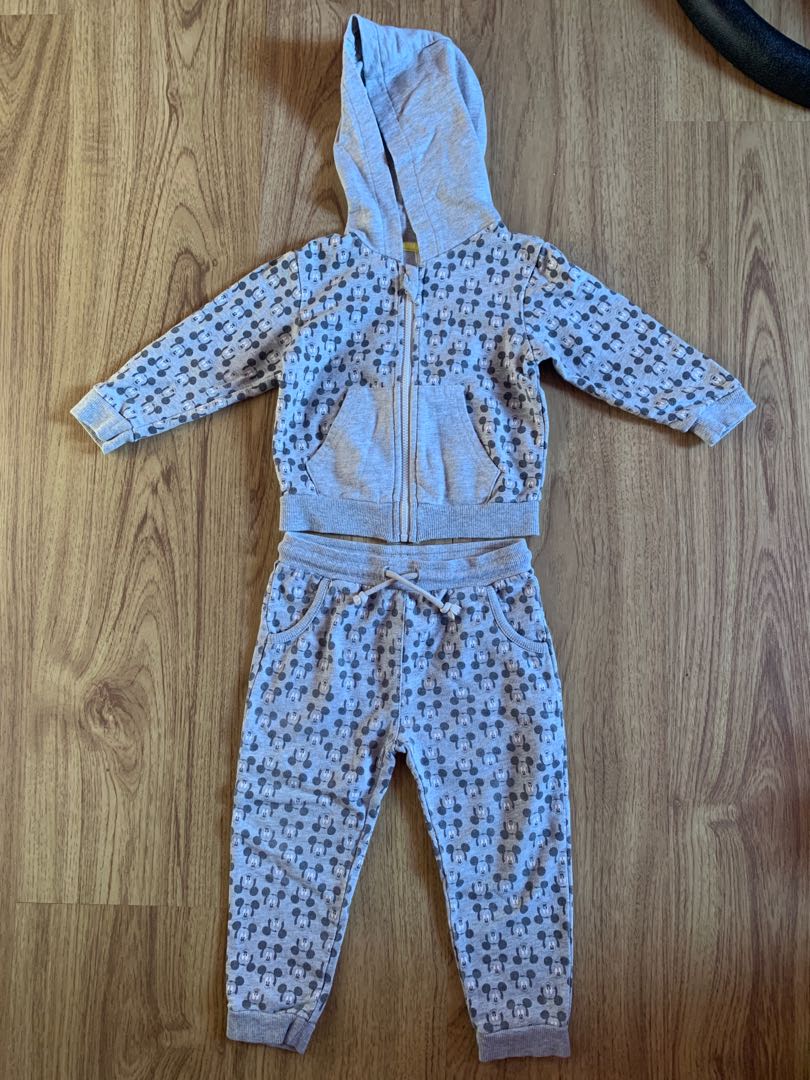 Preloved | Disney Baby Terno | Mickey Mouse Tracksuit | 9-12M, Babies ...