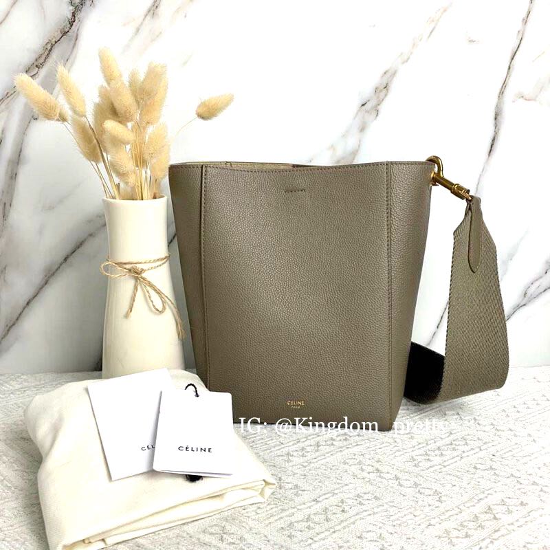 Pre-order Celine Sangle Small Size Shoulder Bucket Bag, Luxury, Bags ...