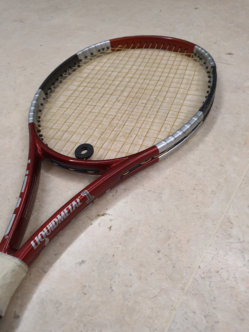 PRINCE Liquid Metal tennis racket, Sports Equipment, Sports & Games ...