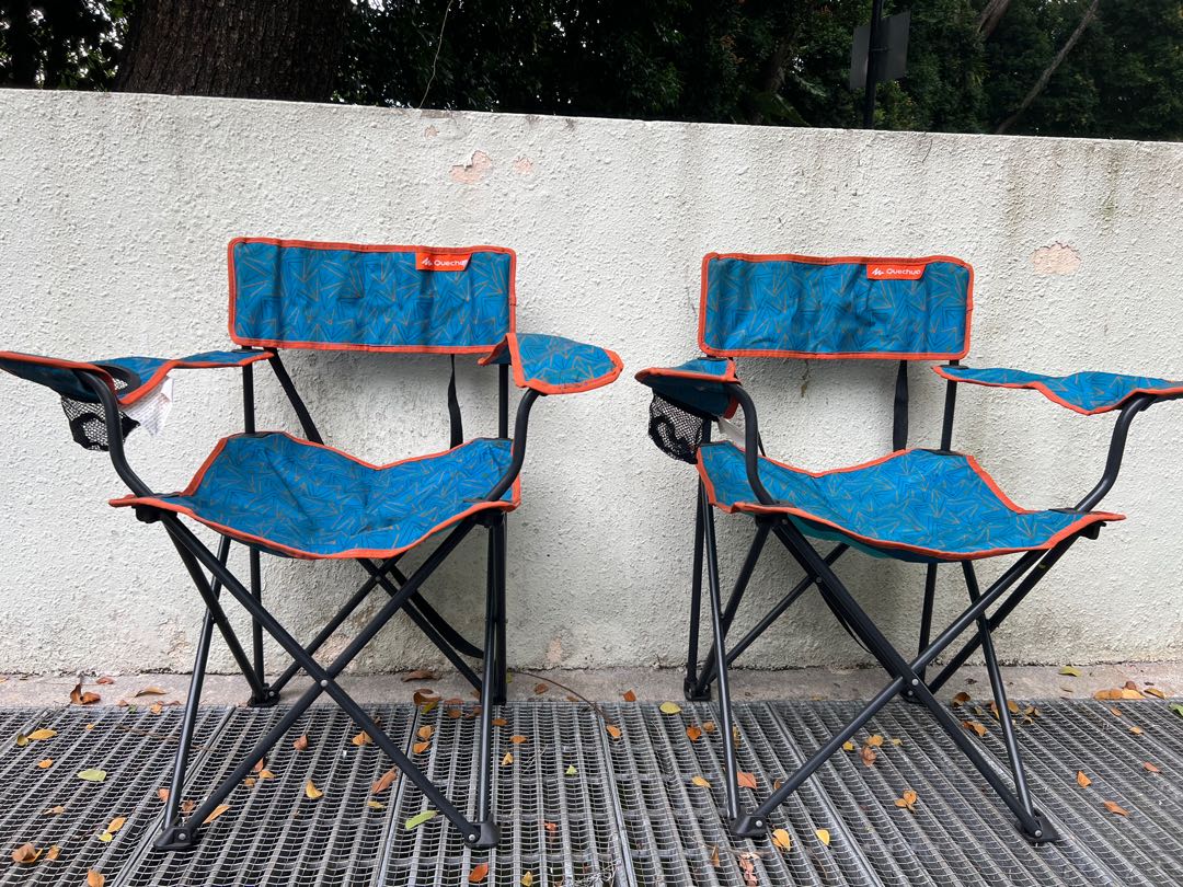 Quechua foldable outdoor chair, Furniture & Home Living, Furniture ...