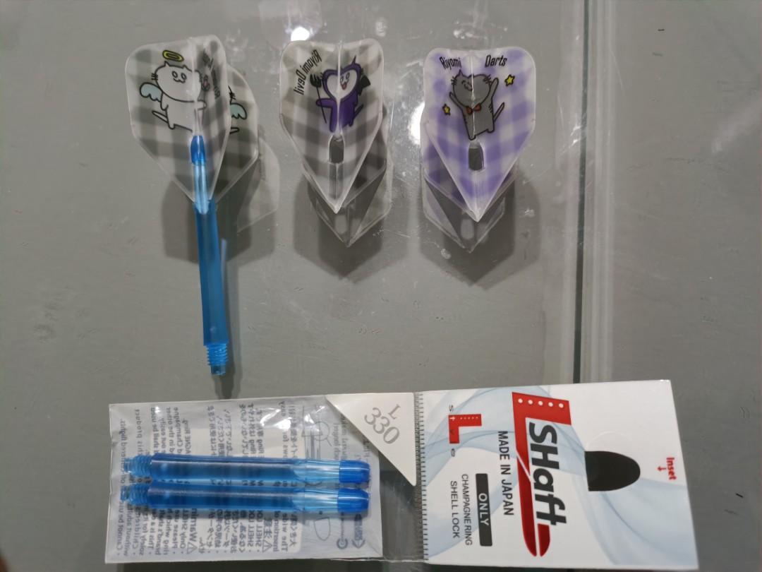Riyomi angel / devil darts with clear blue L-shaft, Sports Equipment ...