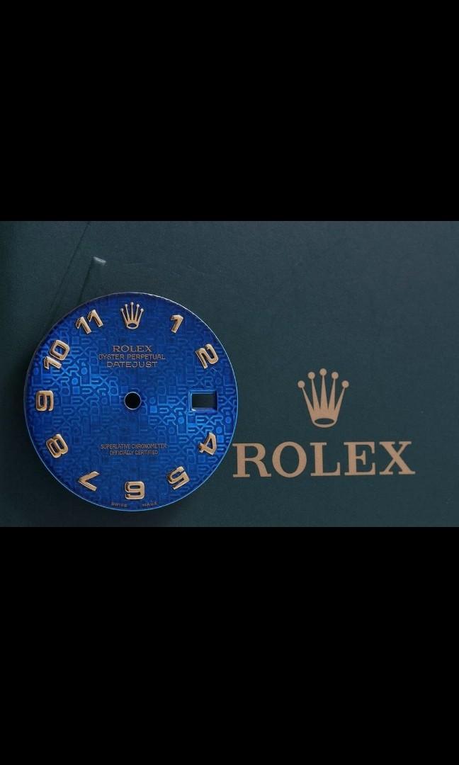 Rolex Blue Jubilee Monogram Dial, Luxury, Watches on Carousell