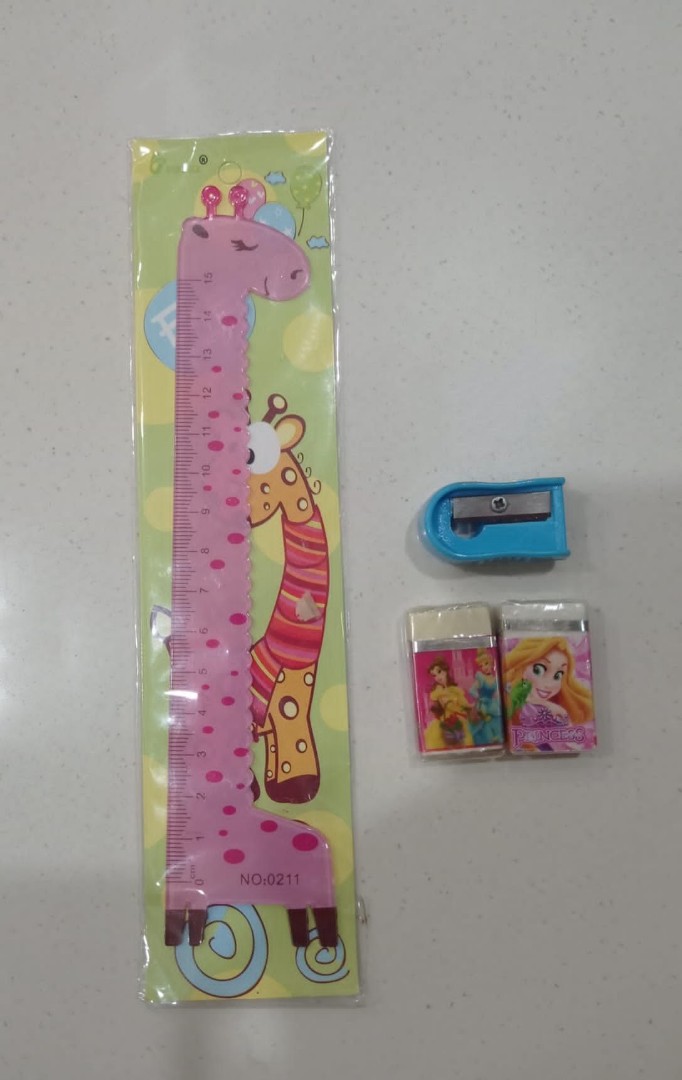 Ruler, eraser, sharpener, Hobbies & Toys, Stationery & Craft ...