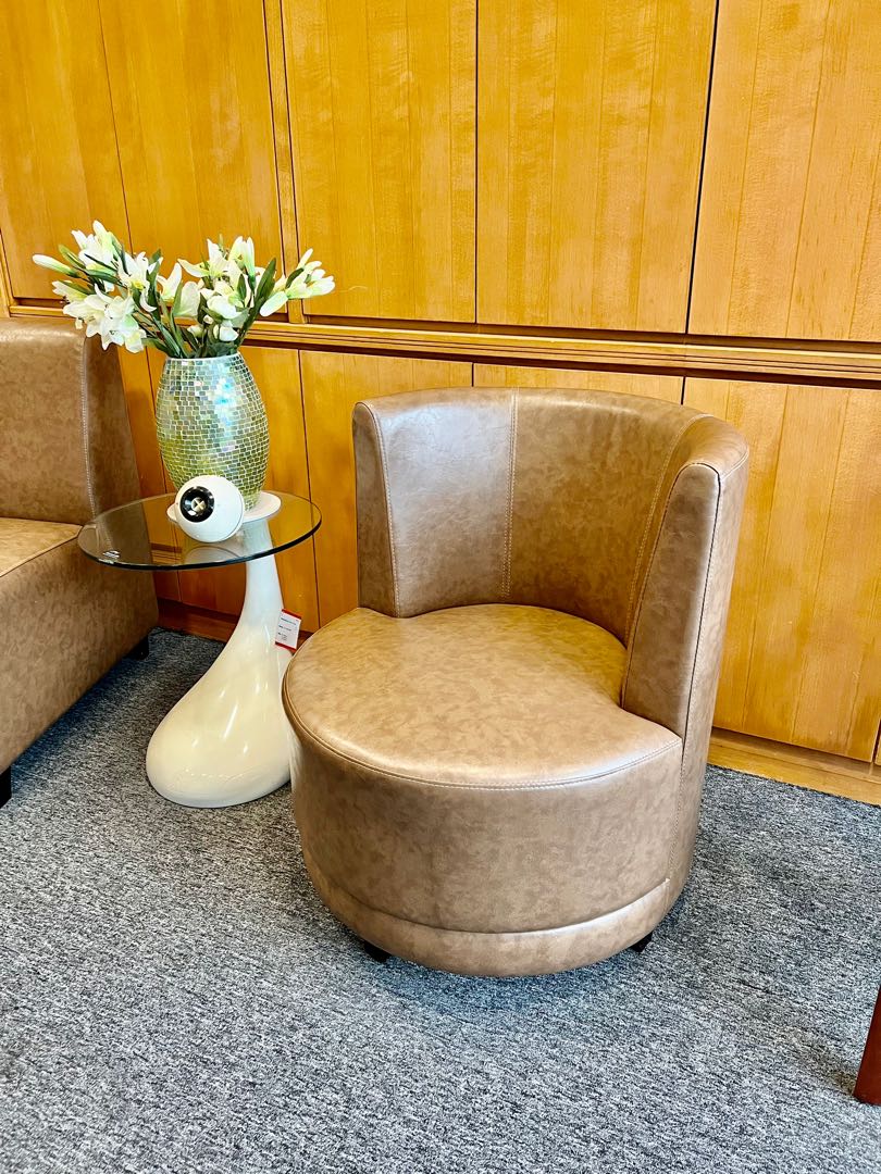 Single Sofa in PVC Leather, Relax Chair, Furniture & Home Living ...