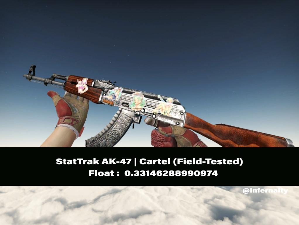 StatTrak AK-47 Cartel FT CSGO SKINS KNIVES, Video Gaming, Gaming ...