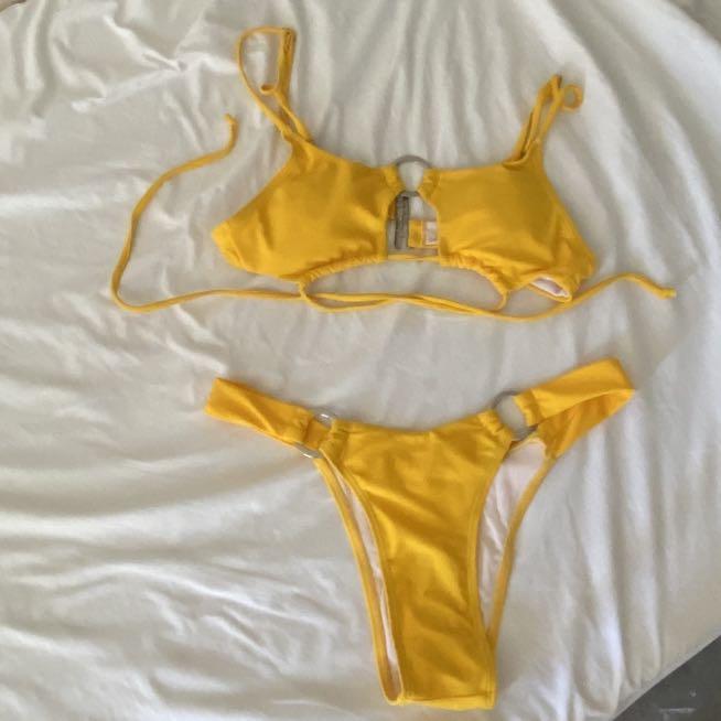 Sunshine kini, Women's Fashion, Swimwear, Bikinis & Swimsuits on Carousell