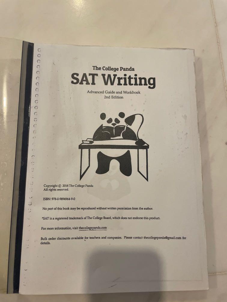 The College Panda SAT WRITING Advance Guide and Workbook 2nd Edition ...