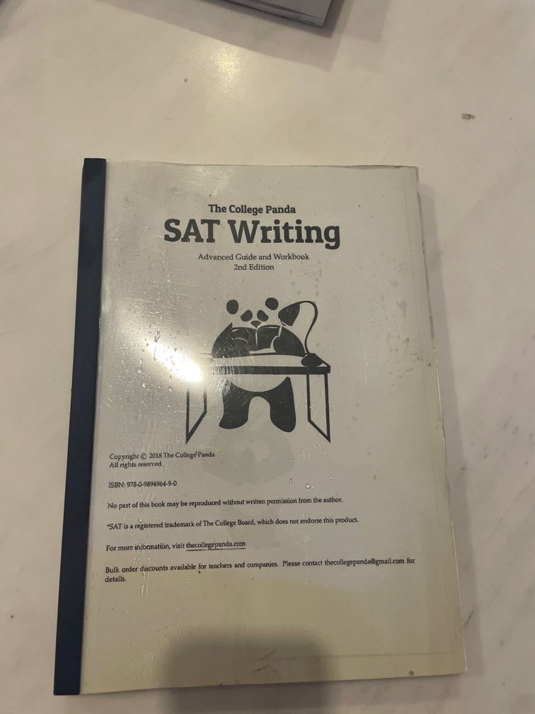 The College Panda SAT WRITING Advance Guide and Workbook 2nd Edition ...