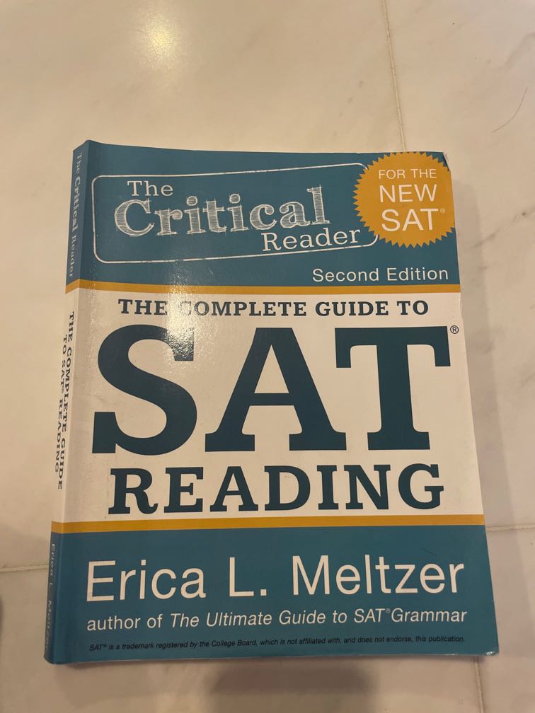 The Critical Reader, THE COMPLETE GUIDE TO SAT READING, Hobbies & Toys ...