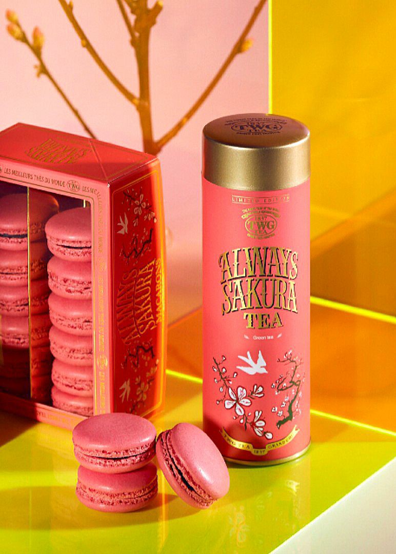 TWG Tea Always Sakura Tea (Green Tea) Haute Couture Gift Tea Tin, 100g ...