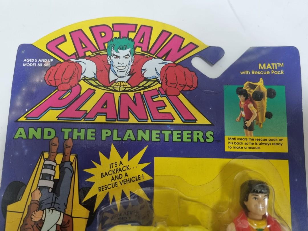 Vintage Captain Planet and the planeteers Mati with rescue pack Misc ...