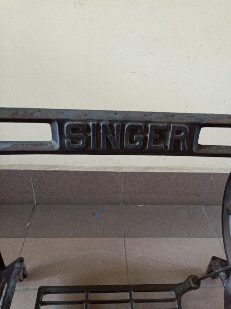 Vintage Singer sewing legs table, Hobbies & Toys, Memorabilia ...