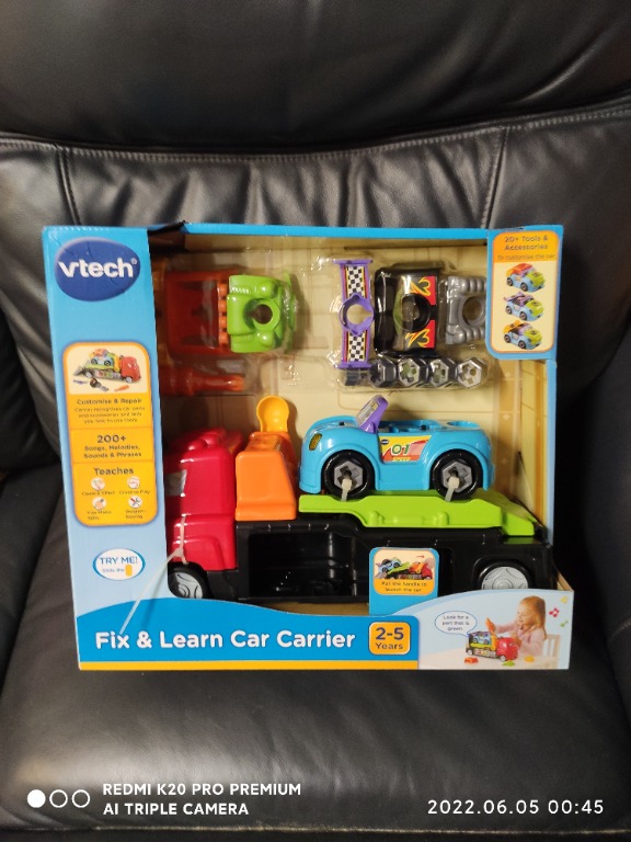 VTECH FIX & LEARN CAR CARRIER, 興趣及遊戲, 玩具 & 遊戲類 - Carousell