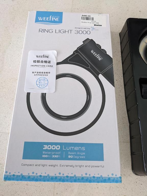 Weefine Diving Ring Light 3000, Photography, Photography Accessories ...