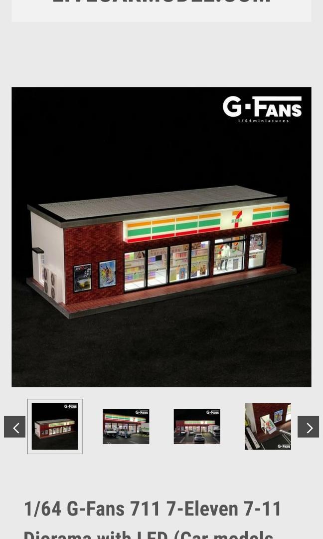 1/64 G-Fans 711 7-Eleven 7-11 Diorama with LED, Hobbies & Toys, Toys ...