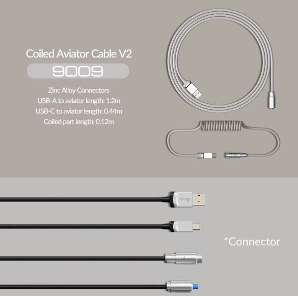 Akko Coiled Keyboard Cable V2 (9009 Retro), Computers & Tech, Parts ...