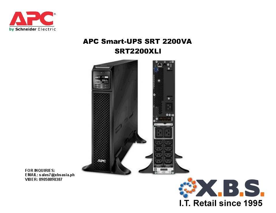 APC Smart-UPS SRT 2200VA 230V (SRT2200XLI), Computers & Tech, Office ...