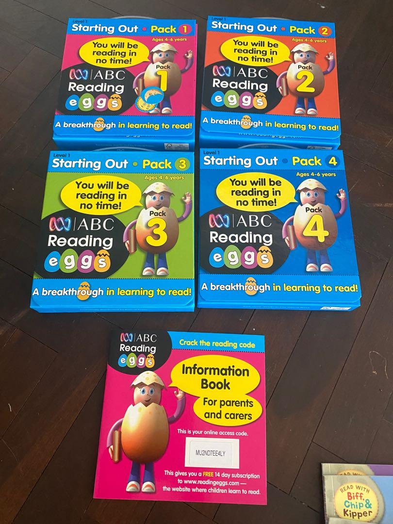 Australian ABC reading eggs packs 1-4. Learn to read., Hobbies & Toys ...